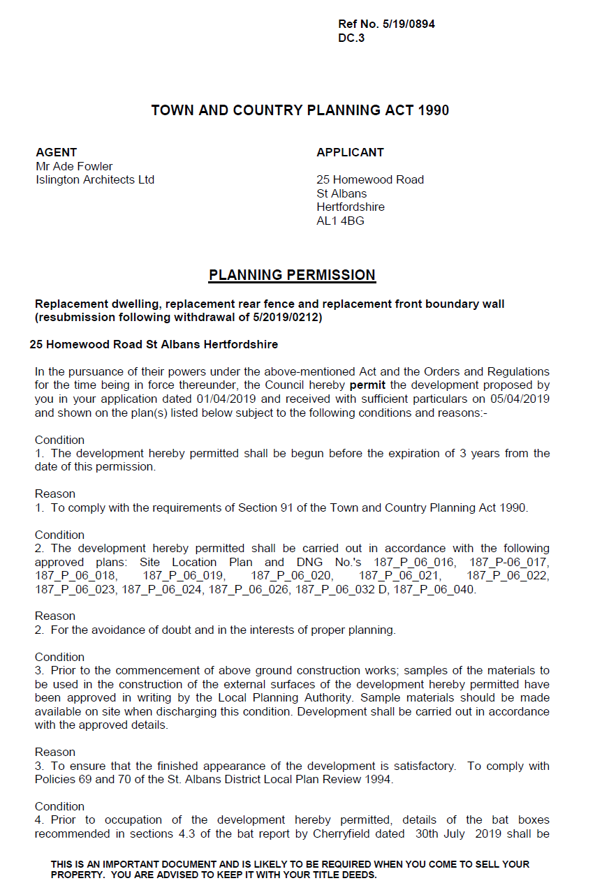 1 – Islington Architects Ltd